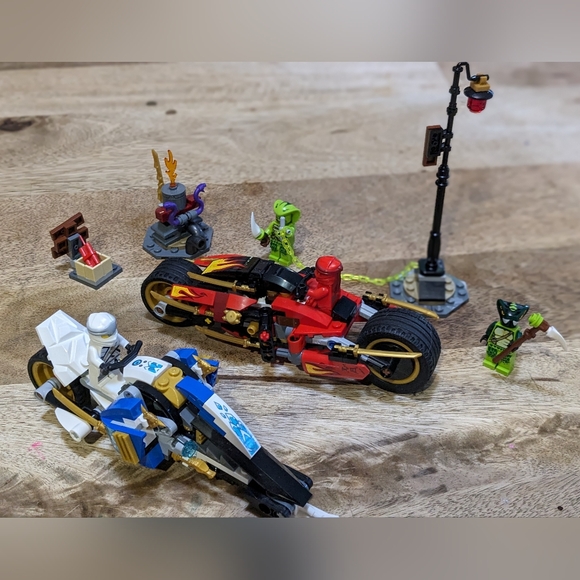 Lego | Toys | Lego 7667 Ninjago Legacy Kais Blade Cycle Zanes ...